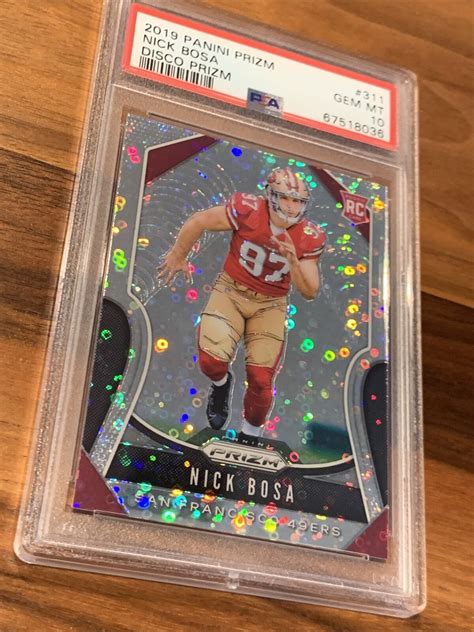 2019 Panini Prizm Rookies Disco Prizm 311 Nick Bosa Rc For Sale