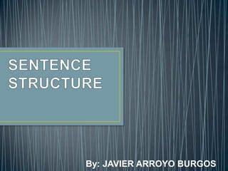 Sentence Structure Pptx Programming Languages Computing