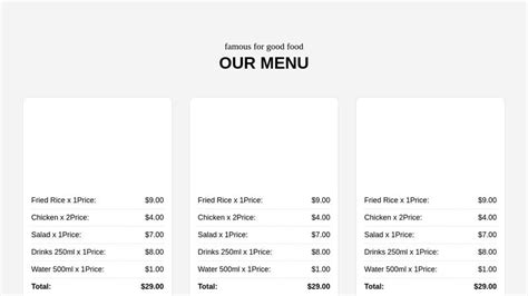 Restaurant Food Menu Using Css And Flexbox With Responsive 2022
