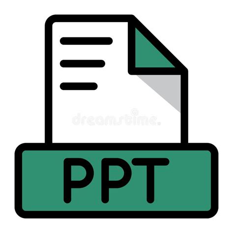 Ppt File Icon Colorful Style Design Document Format Text File Icons