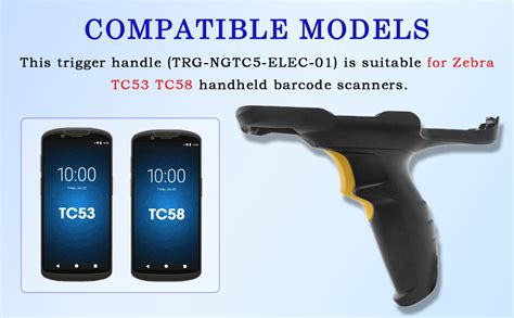 Tc53 Trigger Handle For Zebra Tc53 Tc58 Handheld Barcode Scanner Mobile Computer