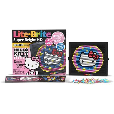 Lite Brite Hello Kitty Super Bright Hd Hello Kitty Set Basic Fun Toywiz