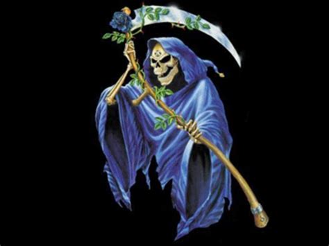 Grim Reaper Blue Rose By Bloodrayne99 On DeviantArt