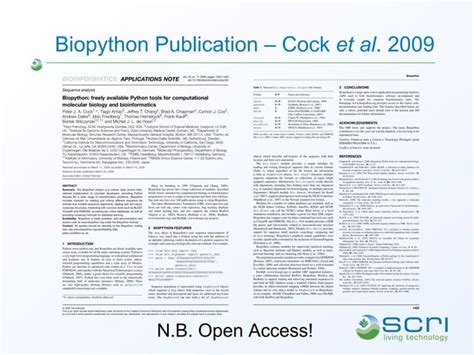 Cock Biopython Bosc2009 Ppt