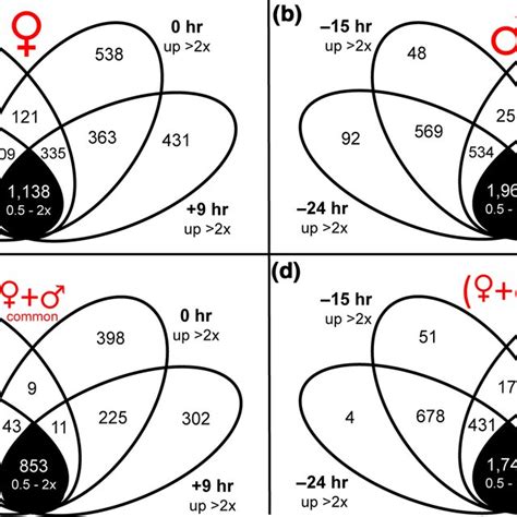 Venn Diagram Set‐representation Of Differentially Expressed Genes In