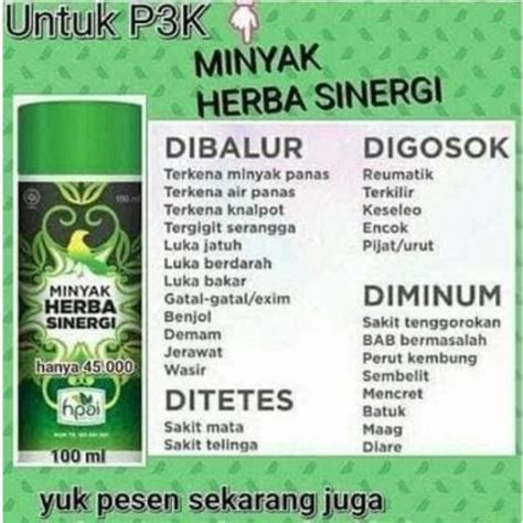 Jual Minyak Herba Sinergi HNI HPAI Shopee Indonesia