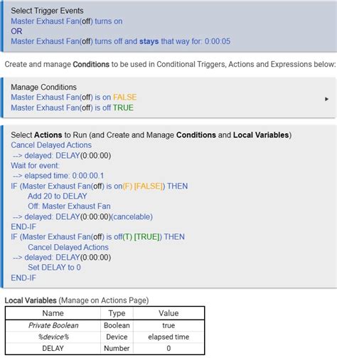 Adding Delay 📐 Rule Machine® Hubitat