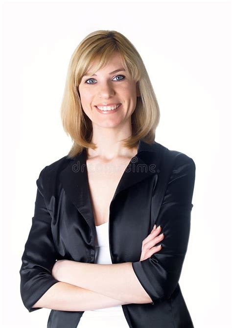 Portrait De La Jeune Belle Femme D Affaires Image Image