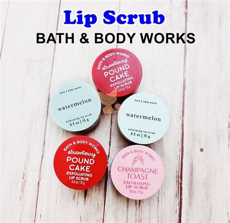 Lip Scrub Bath And Body Works Lips Exfoliator Champagne Toast Strawberry