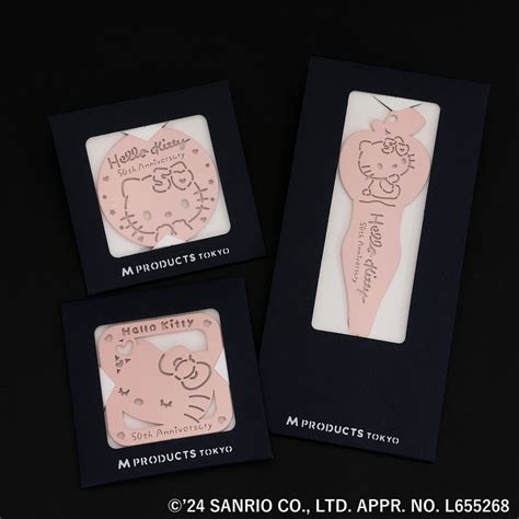 【サンリオキャラクター】ハローキティ50周年限定デザイン ゴルフマーカー＆グリーンフォーク＆ネームプレート【50th限定ステッカー付★】