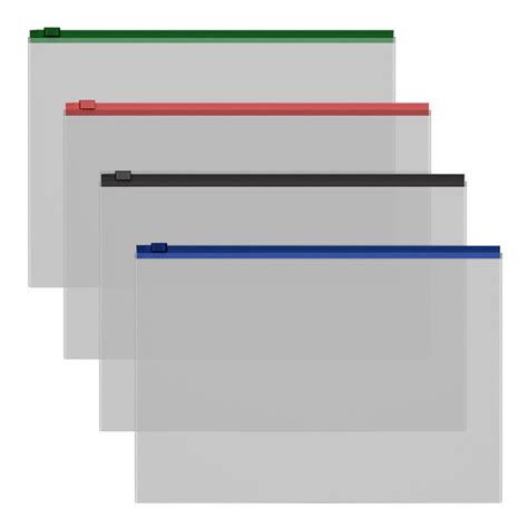 A4 Plastic Envelope With Zipper Diwan