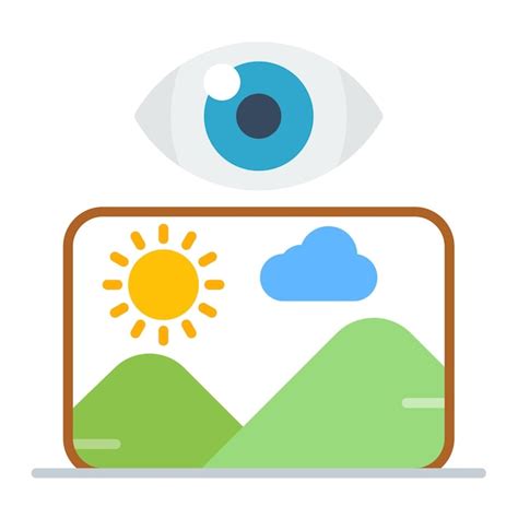 Premium Vector Visual Acuity Flat Illustration