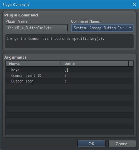 Button Common Events Visustella Mz Yanflymoe Wiki