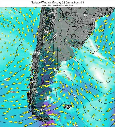 Uruguay Surface Wind On Thursday 12 Feb At 9pm 03