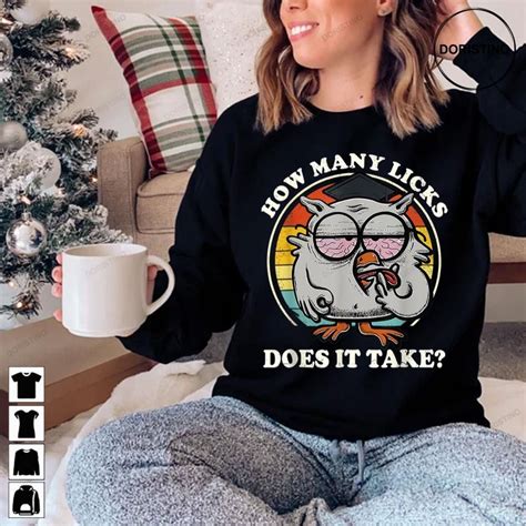 How Many Licks Does It Take Owl Limited Edition T Shirts
