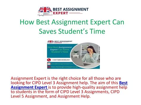 PPT How Best Assignment Expert Can Saves Students Time PowerPoint