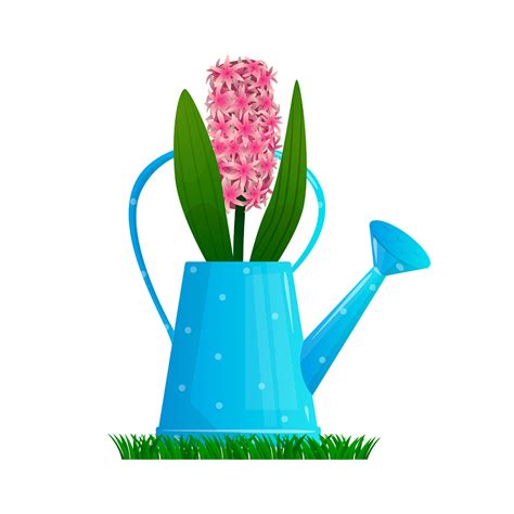 Watering Can With Flowers Clipart