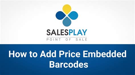 How To Add Price Embedded Barcodes Youtube