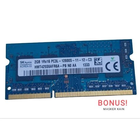 Jual Ram Laptop Ddr3lpc3l 2gb Hynix Original Copotan 12800u 1600 Mhz