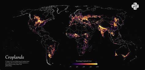 Map Of Worlds Croplands Relevotv