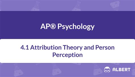 Attribution Theory Ap® Psychology Review Albert Blog And Resources