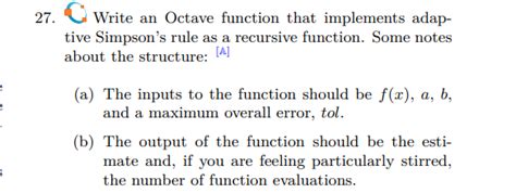 Solved Write An Octave Function That Implements Adap Tive Chegg