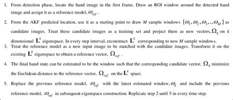 Eigenhand Tracking Algorithm Download Scientific Diagram