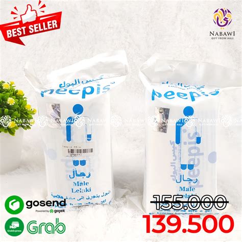 Jual Peepis Kantong Urine Pipis Kencing Toilet Darurat Pria 5 Pcs