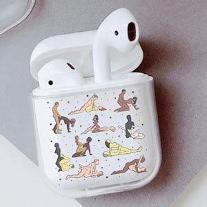 Magic Sex Positions Set Kamasutra Airpods Plastic Case Apple Airpods Transparent Airpods Cases