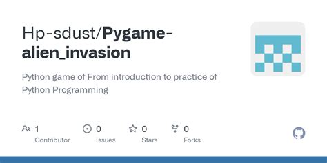 GitHub Hp Sdust Pygame Alien Invasion Python Game Of From