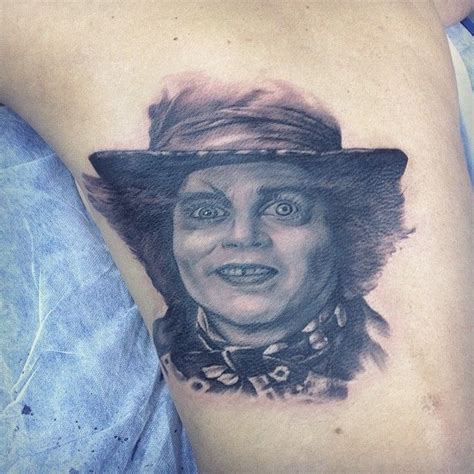 Johnnydepp Themadhatter Mad Aliceinwonderland Tattoo Tattooart