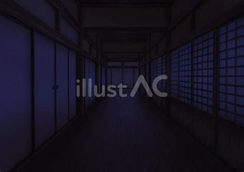 日本城内（廊下）背景イラスト02イラスト No 23509172｜無料イラスト・フリー素材なら「イラストac」