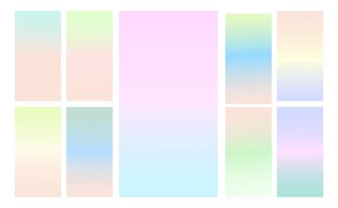 Premium Vector Set Of Pastel Gradient Abstract Background