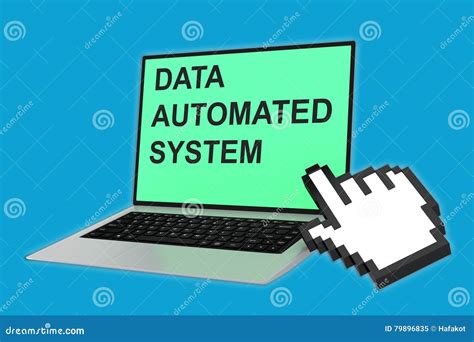 Data Automated System Concept Stock Illustration Illustration Of