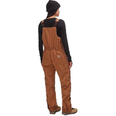 Carhartt Weathered Duck Wildwood Bib Overalls Womens