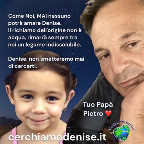 Pietro Pulizzi papà di Denise Il nostro legame è indissolubile