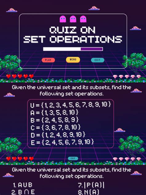 Quiz On Set Operation Pdf