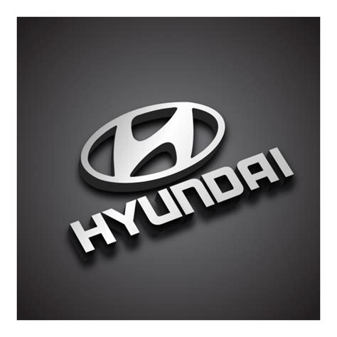 Black Hyundai Logo