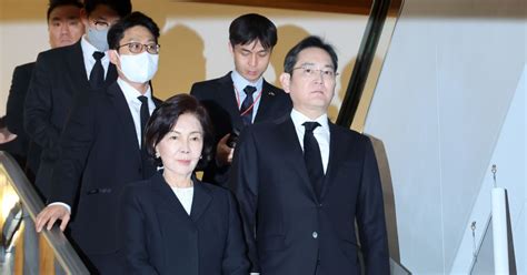 이재용 회장 故조석래 명예회장 조문홍라희 여사 동행