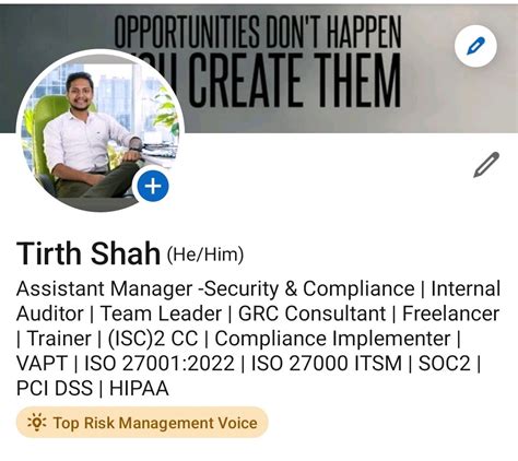tirth shah on linkedin riskmanagement linkedintopvoice