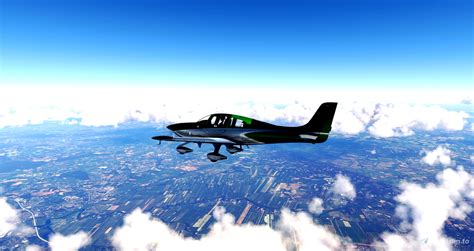Flightsim Pictures Scott Livery For The Cirrus Sr22 In Green Chrome For