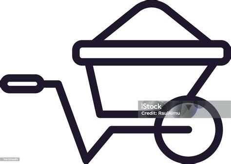 Symbole De La Ferme Et De Lagriculture Pictogramme De Contour Vectoriel
