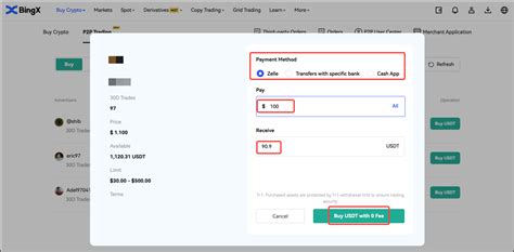 Bingx Tutorial How To Purchase Crypto Via P P On Bingx