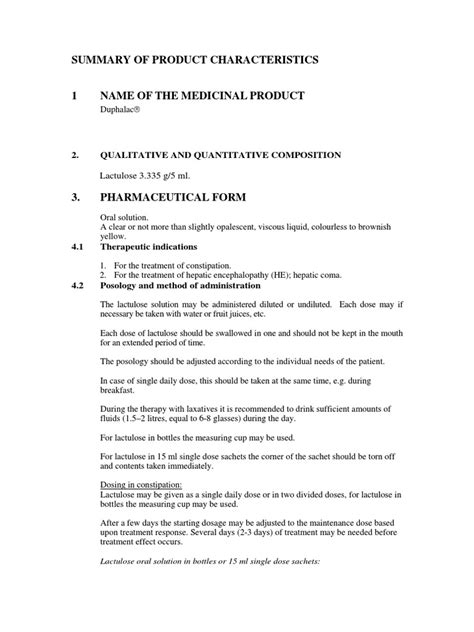 Duphalac Pdf Clinical Medicine Drugs
