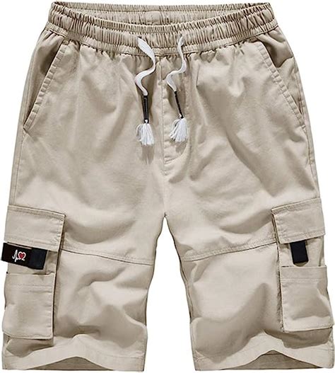 Elastic Waist Cargo Shorts Waves And Trunks