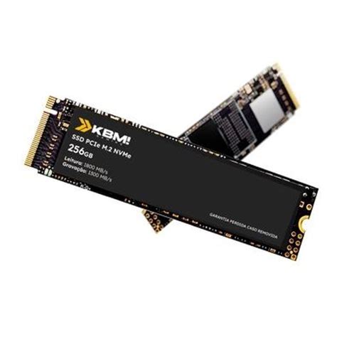 M2 Nvme 256 Gb Kbm Gaming Pcie Leitura 1800 Mb S Gravação 1300 Mb S