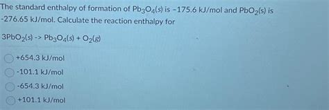Solved Use The Standard Reaction Enthalpies Given Below To