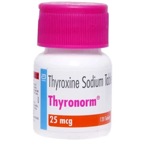 Thyronorm 25mcg Tablet 120 Tabletsabbott Fitbynet