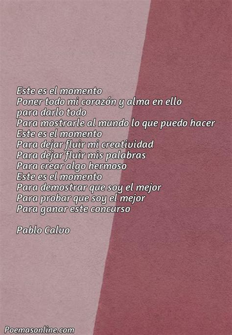 Cinco Poemas Para Ganar Un Concurso Poemas Online