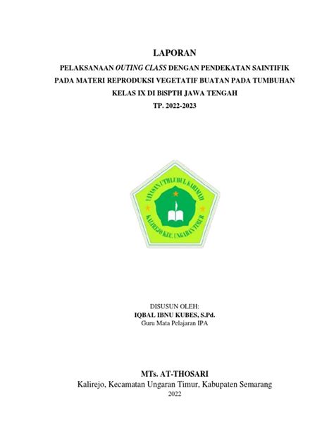 Laporan Outing Class Okulasi Pdf